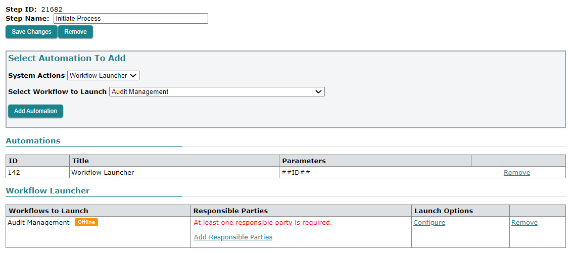 Setting up Workflow Launcher Automation – Quality Management (Essentials)