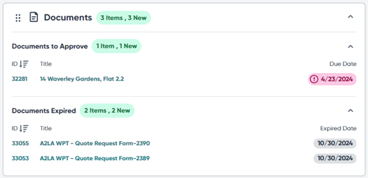 Using the Documents section of the Inbox – Quality Management (Essentials)